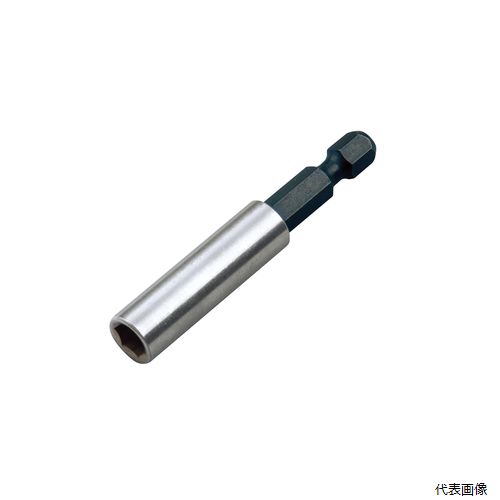 【特長】 ●コードレスインパクトドライバ(JTAE115)に使用できる、六角軸対辺1/4”(6.35mm)のビットホルダーです。 ●ビットは磁気着脱式です。 【仕様】 ●サイズ：1/4” ●六角軸対辺(S1)：1/4” ●全長(L；mm)：...