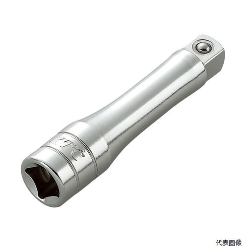 【特長】 ●差込角9.5sq.のエクステンションバーです。 【仕様】 ●差込角(sq.)：9.5 ●軸径(D1；mm)：12 ●ソケット部外径(D2；mm)：17 ●全長(L；mm)：100 ●重量(g)：95 【注意事項】 ※2本以上接続...