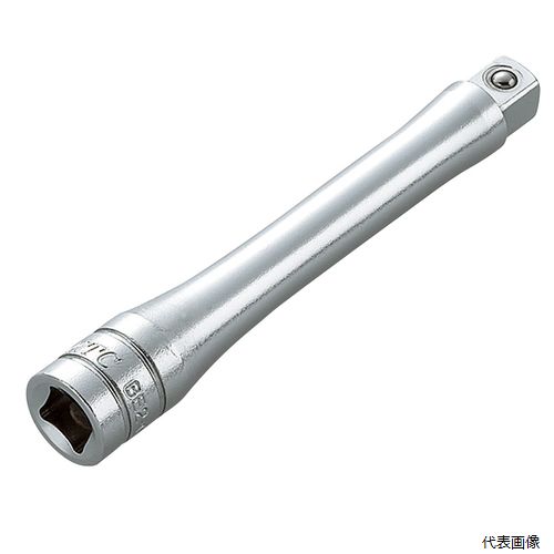 【特長】 ●6.3sq.のエクステンションバーです。 【仕様】 ●差込角(sq.)：6.3 ●軸径(D；mm)：8 ●ソケット部外径(D2；mm)：12 ●全長(L；mm)：150 ●重量(g)：70 【注意事項】 ※2本以上接続して使用し...