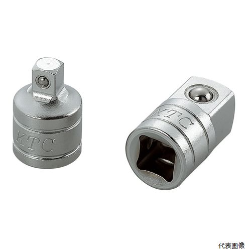 【特長】 ●差込角9.5sq.のソケットアダプタです。 【仕様】 ●差込角凹(sq.)：9.5 ●差込角凸(sq.)：6.3 ●ソケット部外径(D；mm)：17 ●全長(L；mm)：25 ●重量(g)：20 【注意事項】 ※アダプタの限界ト...