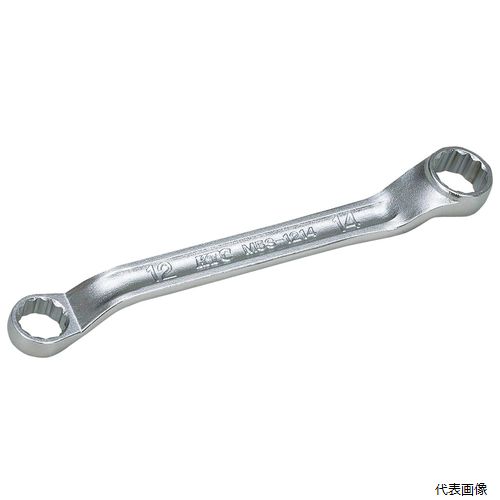 【特長】 ●メガネ部オフセット45°×6°のショートめがねレンチです。 ●立ち上がり角は狭い場所でも使いやすい45°×6°を採用。 ●柄は、しなりに強く、軽量化も図れるI形断面形状。 ●サイズ表示は大きく見やすい鍛造浮き出し刻印。 ●十二角...