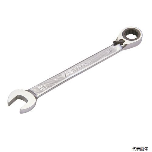 【特長】 ●オフセットタイプのラチェットコンビネーションレンチです。 ●ラチェット部は、本締めが可能です。 ●レバー操作により回転方向を切り替えできます。 ●滑りにくいグリップデザインを採用しました。 ●十二角タイプです。 【仕様】 ●ギア...