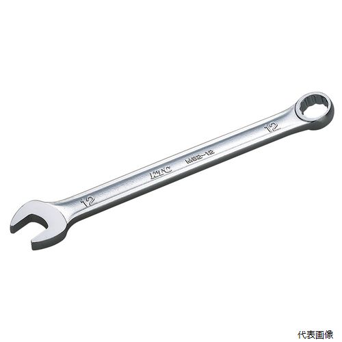 【特長】 ●めがね側十二角タイプのコンビネーションレンチです。 ●JAN付です。 【仕様】 ●メガネ部オフセット(°)：15 ●サイズ(S；mm)：14 ●スパナ部幅(D1；mm)：29.5 ●メガネ部幅(D2；mm)：20.6 ●スパナ部...