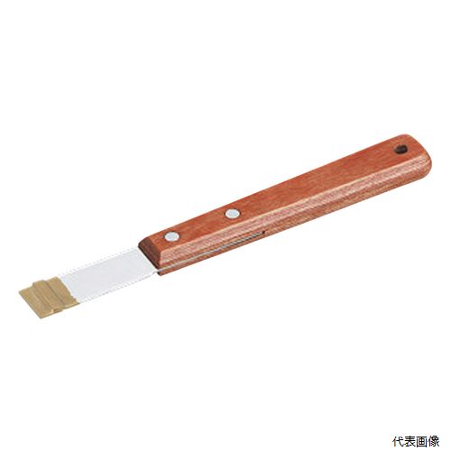 【特長】 ●刃先に硬鋼チップを使用しています。 【仕様】 ●刃幅(A；mm)：18 ●刃厚(T；mm)：1 ●全長(L；mm)：180 ●重さ(g)：55 【注意事項】 ※タガネやレバー、ナイフ代わりなどには使用しないで下さい。 【入数】 ...