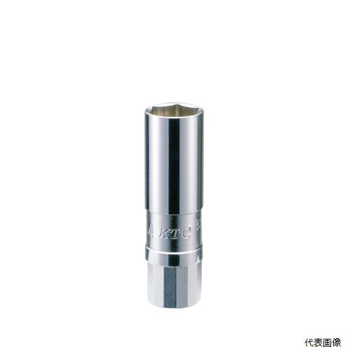 【特長】 ●外径φ18.5mmの薄肉形状のプラグレンチです。 ●スパークプラグが落下しないマグネット付です。 【仕様】 ●差込角(sq.)：9.5 ●六角サイズ(S；mm)：14 ●ソケット部外径(D；mm)：18.5 ●全長(L；mm)：...