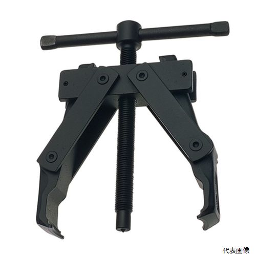 【特長】 ●クロー先端が薄いので狭い隙間も作業できます。 ●隙間の狭い場合はクローの背部をバイスで挟んで使用できます。 ●隙間の広い場合は共回り防止に、ハンガー部にモンキレンチなどで回り止めできます。 【仕様】 ●ベアリング適用範囲(mm)...