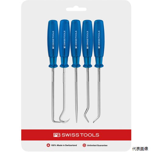 【特長】 ●軸根元にローレット加工を施しています。 ●先端が他社に比べて丸みを帯びており、対象物に傷がつき難い工夫もされています。 【仕様】 ●質量(g)：105 【セット内容/付属品】 ピックツール(7675・7676・7677・7678...