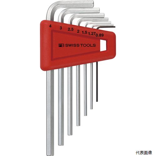 【特長】 ●サイズ1.27mm以上はニッケルクロームメッキタイプです。 ●ホルダー・パッケージ付六角棒レンチセット。 【仕様】 ●質量(g)：44 【セット内容/付属品】 ●セット内容：六角棒レンチ(210-0.89・1.27・1.5・2・...