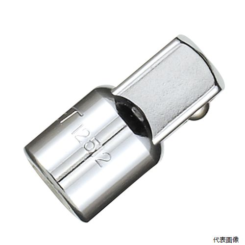 【仕様】 ●サイズ(SQ×SQ)：凹3/8×凸1/2 【用途】 ●3/8SQのラチェットハンドル等で1/2SQのソケットを使用する際に。 【入数】 ●1個 他のサイズはこちら 在庫のない商品は検索に表示されない場合がございます