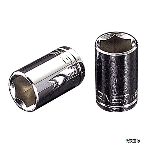 【特長】 ●ミラー仕上げのメッキが美しいスタンダードソケット。 ●ボルト・ナットを傷めにくい面接触タイプ。 ●6角タイプ。 【仕様】 ●差込角(SQ)：1/2 ●サイズ(mm)：23 ●全長(L；mm)：40 ●先端部ソケット外径(D1；m...