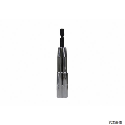 【特長】 ●18Vインパクト対応の強力型。 ●6角タイプ。 ●タグ付き。 【仕様】 ●全長(mm)：113 ●軸長(mm)：31 ●シャンクサイズ(mm)：6.35 ●材質：スチール ●サイズ(mm)：13 ●ソケット部外径(mm)：18....