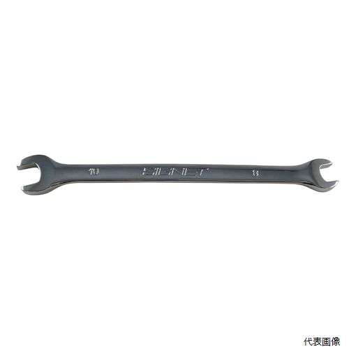 【特長】 ●ミラー仕上げの美しいスタンダードスパナ。 【仕様】 ●サイズ(mm)：8×10 ●全長(L；mm)：150 ●スパナ部幅(B1/B2；mm)：16.0/20.5 ●スパナ部厚み(A1/A2；mm)：5.5/5.5 ●質量(g)：...