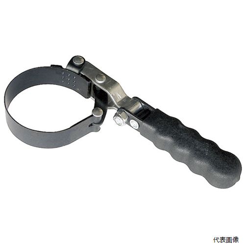【特長】 ●ハンドル式のオイルフィルターレンチ。 ●緩める、締めるの両方が可能。 【仕様】 ●能力(mm)：57〜73 【入数】 ●1丁 他のサイズはこちら 在庫のない商品は検索に表示されない場合がございます