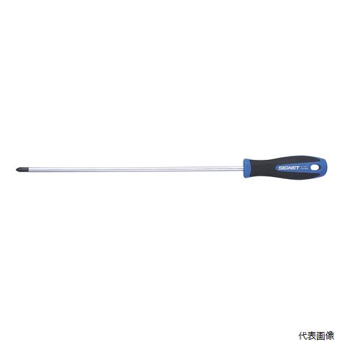 【特長】 ●プラスドライバー。 ●疲労感が少なく、握りやすいエルゴノミックハンドル。 ●奥まった所での作業に威力を発揮するロングタイプ。 【仕様】 ●サイズ(#)：2 ●全長(mm)：400 ●軸長(mm)：300 ●軸径(mm)：6 【注...