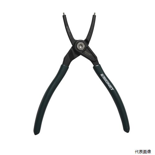 【特長】 ●工作機械・電子機器等のC形止め輪(スナップリング)着脱工具。 【仕様】 ●先端軸径(mm)：1.8 ●全長(mm)：185 ●対応スナップリング径(φmm)：19〜60 ●先端形状：ストレート ●質量(g)：155 【入数】 ●...