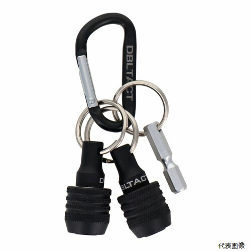 差し込むだけ！ワンタッチで簡単装着！軽量アルミ仕様で驚きの軽さ！便利なキーアダプター＆カラビナ付！ 【特長】 ●6.35mm六角シャンクの各種先端工具の保持に！ ●持ちやすく操作性が上がる本体形状とローレット仕上げにより、手袋などを装着した...