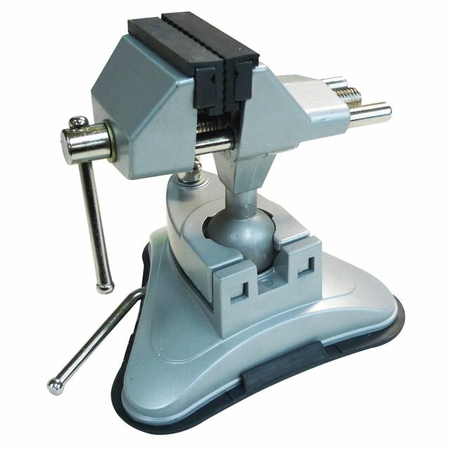 作業内容に応じてヘッド部の角度調整が自由自在 【特長】 ●対象物を傷つけにくい、取り外し簡単な樹脂製ゴムの開口部付 ●ワンタッチで本体の固定が可能なバキュームベース 【商品サイズ】 全長約155×約140mm 全高155mm 口金幅70mm...