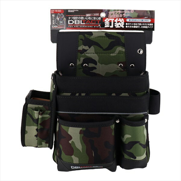 人気の墨壺ケース付き釘袋の迷彩カラー! 【特長】 ●人気の墨壺ケース付き釘袋の迷彩カラー！ 【商品サイズ】 本体寸法：H320×W310×D150mm 深さ：3段（230mm／180mm／130mm） 【内容量】 1ヶ 他のサイズはこちら ...
