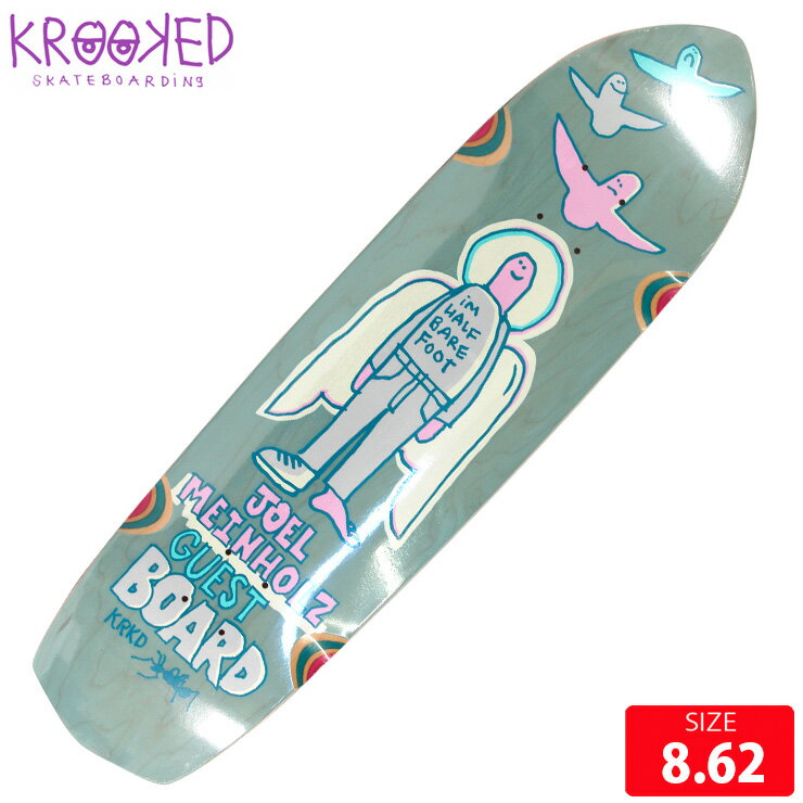 ■BRAND: KROOKED/クルーキッド、クルックド■MODEL:JOEL MEINHOLZGUEST PRO ZIPZAGGER■サイズ: 8.62 クルザーボード■長さ 82cm 幅 22cm ノーズ 18cm テール 17.5cm...
