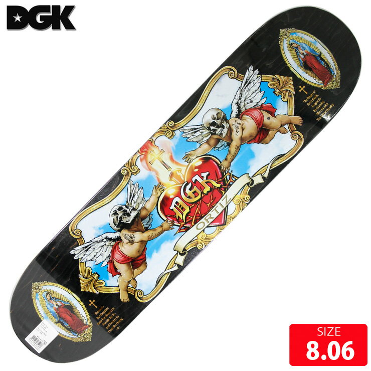 BRAND:DGK/ディージーケーMODEL:PRO DECK ORACION CHAZ ORTIZ■SIZE 8.06コンケーブ:やや強め キック:やや強め長さ 80.5cm 幅 20.5cm ノーズ 18cm テール 17.5cm ホイ...