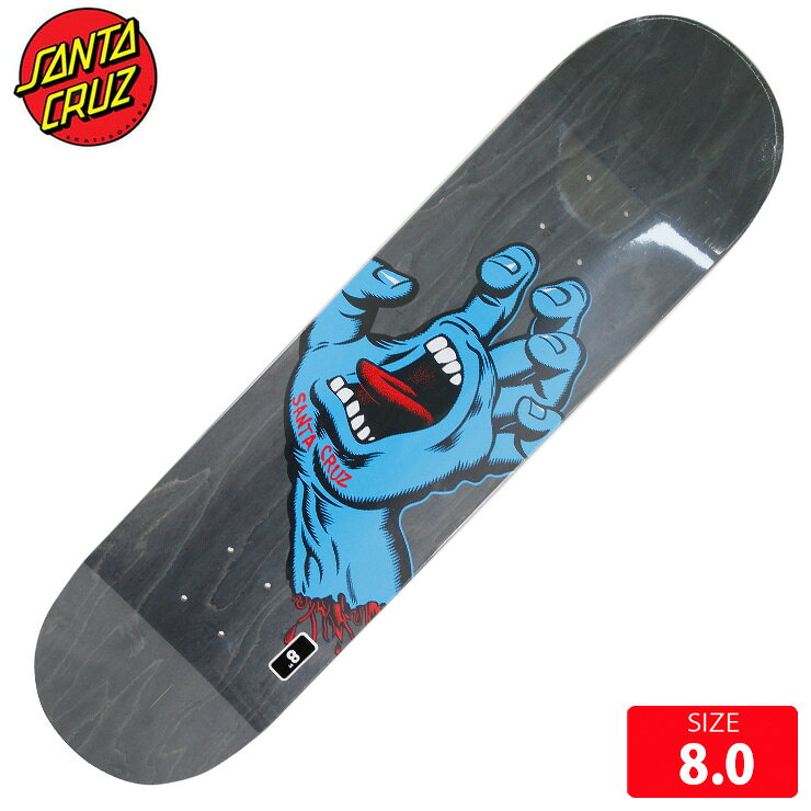 ■BRAND:SANTACRUZ/サンタクルズ■MODEL:SCREAMING HAND BLACK■サイズ 8.0長さ 80cm 幅 20.3cm ノーズ 18cm テール 17.5cm ホイルベース 35.5cm選べるグリップテープ付き...