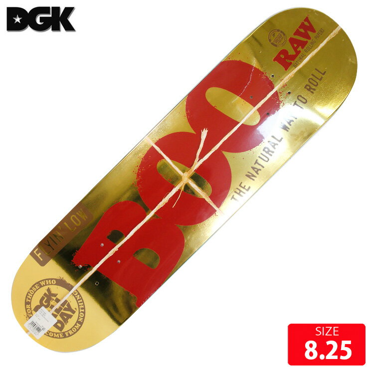 BRAND:DGK/ディージーケーMODEL:PRO DECK RAW■SIZE 8.25コンケーブ:やや強め キック:やや強め長さ 80.5cm 幅 21cm ノーズ 18cm テール 17.5cm ホイルベース 36.6cm選べるグリッ...