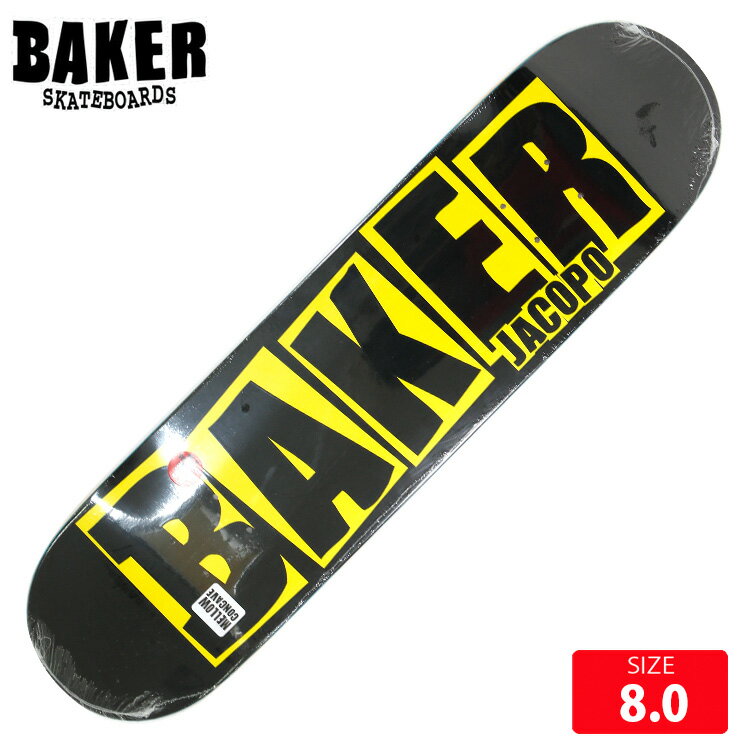 BRAND :BAKER ベイカーMODEL:JC BRAND LOGO DANGER■SIZE :8.0長さ 79cm 幅 20cm ノーズ 18cm テール 17cm ホイルベース 35.5cm選べるグリップテープ付き2001年にアンド...