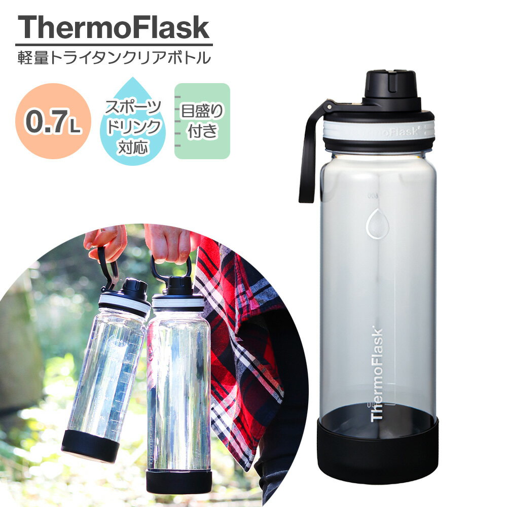 米国大手会員制量販店向けにスタートしたタケヤフラスクのセカンドブランドトライタン樹脂製の軽くて割れにくいクリアボトル。透明でシンプルなデザインが涼し気で男性・女性問わずお使いいただけます。室内はもちろんアウトドアでも1日中飲み物をキープでき...