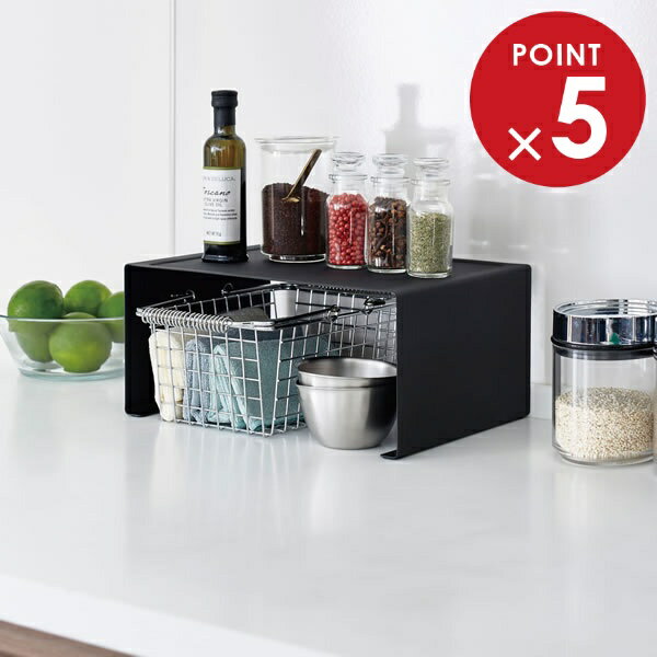 便利で丈夫！便利で丈夫なキッチンスチール棚。　Lサイズ。スタッキングや横並び使用で収納力アップ！散らかりがちなキッチン棚を省スペースで有効利用！スパイス類、キャニスターなど小物雑貨からマグやお皿も収納可能です。2個まで重ねて使用することがで...