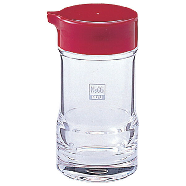 重厚で飽きのこないフォルムが人気のロングセラー食卓の定番、ノーブルシリーズのソース差し。どこにでも馴染む、飽きのこない形。肉厚で頑丈！衝撃に強い、分厚いクリアーなケースです。底が厚く、安定感があります。しょう油・ソース・空白の調味料シール付...