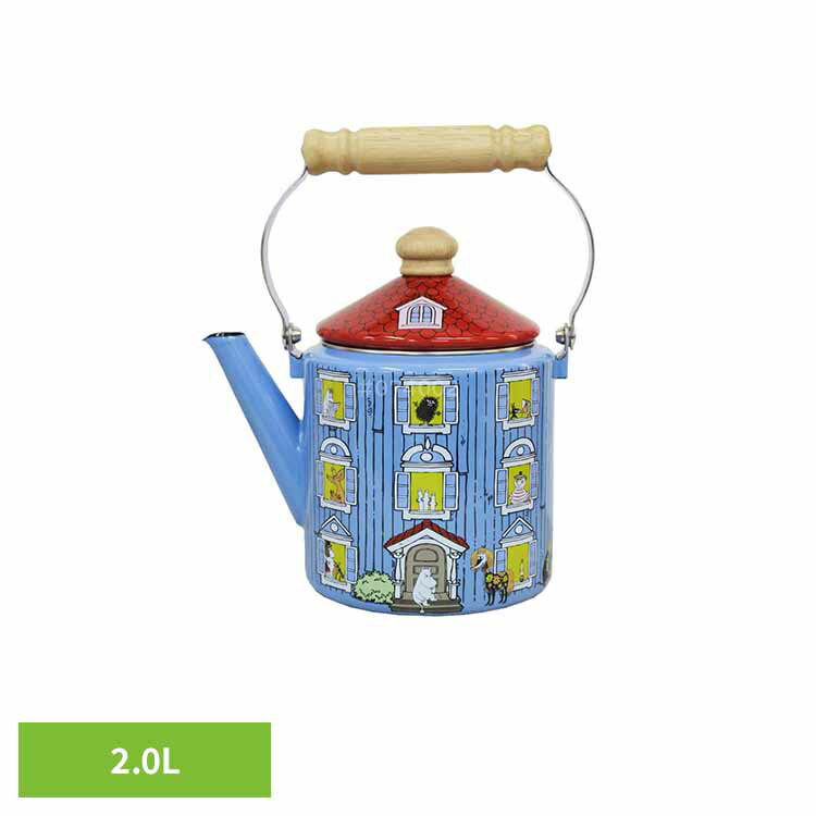 おなじみのあの家に、ムーミンの仲間たちが大集合。自由気ままなムーミンたちの暮らしぶり。玄関側でもテラス側でも誰かしらが活動中です。金気を出さないので、コーヒーやお茶を淹れたり、パックを入れて麦茶を沸かすのに最適です。本体の内側は耐熱水性釉薬...