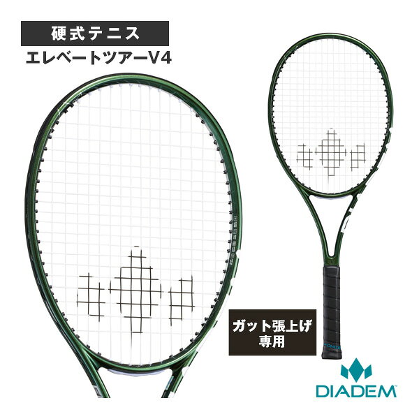 ■商品情報 商品名ダイアデム テニスラケット 【張上げ無料】エレベートツアーV4 ELEVATE TOUR V4 TAA024 メーカー名ダイアデム カラー─ サイズG2, G3 素材高弾性カーボン＋クライボン 面の大きさ（フェイスサイズ）...