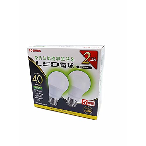 昼白色昼白色/40/LDA4N-G/40V1RP・Size:40Style:昼白色・パッケージ個数:1・外径:55mm×全長:98mm・全光束:485lm・平均演色評価数:83Ra・定格寿命(h):40000・密閉器具対応●定格消費電力:4...