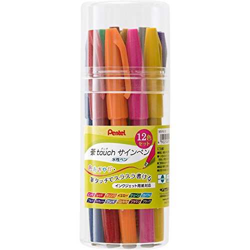 細字12色/-/SES15C-12・Color:12色・パッケージ個数:1・【特長】筆ペンタッチの線が書けるサインペン。簡単に筆文字が書けます。・【カラー】12色・【線幅】細字・【1本あたりサイズ/重さ】幅 17mm ×奥行 13mm × ...