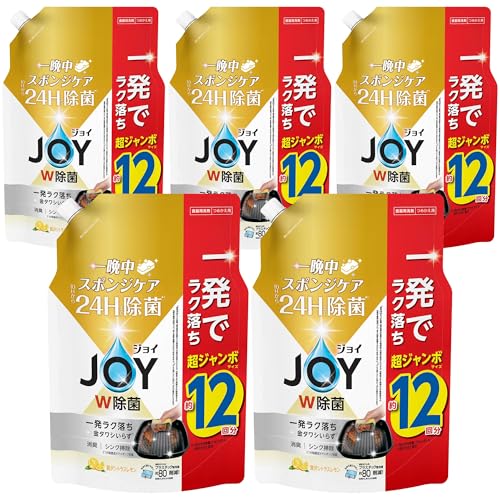 レモン-/ケース販売/-・パッケージ個数:1・ジョイの食器用洗剤なら金たわしブラシ無しでも焦げ付き汚れ一発ラク落ち(P&G調べ（グリル汚れ）汚れの度合いによります）・毎日のシンク掃除いらず（油汚れに対して。つけ置き時には本製品を投入すること...
