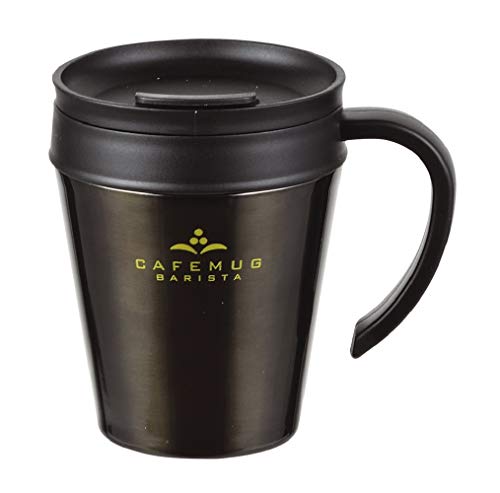マグカップ330mlブラック/330ml/HB-3985・Color:ブラックStyle:マグカップ330ml・パッケージ個数:1・サイズ:(約)幅12.5×奥行9×高さ12cm・品名:真空マグカップ・実容量:330ml・材料の種類:本体/...