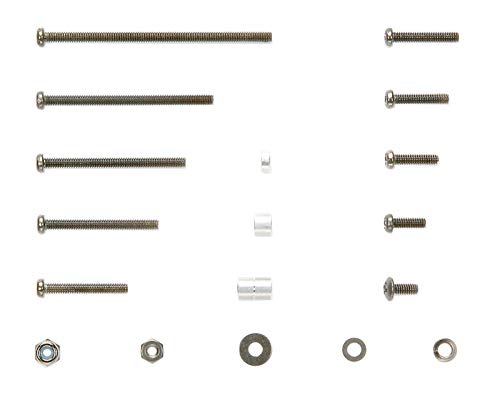 黒/-/95233-000・(b)主な製造国 :(/b)日本ブラックニッケルメッキ仕上げが精悍なビスセット。 5~40mmの長さの2mmビスをはじめ、2mmロックナットやワッシャーなどミニ四駆に使用するほとんどのビス、ナット類をセット。 F...