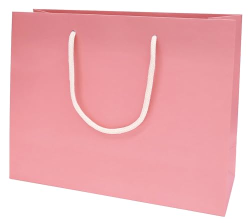 ドットエンボス/ピンクピンク/ヨコ型 M/PC237・Size:ヨコ型 MStyle:ドットエンボス/ピンク・パッケージ個数:1・本体サイズ:H240×W300×D100mm(1枚入)・シンプルで使いやすい、横型タイプの無地の紙袋です・全体...