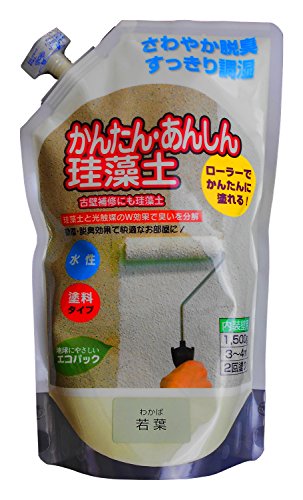ワカバワカバ/1.5kg/-・Size:1.5kgStyle:ワカバ・パッケージ個数:1・●カラー: ワカバ・●正味量: 1500g・●塗面積 / 3~4(2回塗)です。1回目が完全に乾いてから2回目を塗ってください。(下地の状態、塗り厚な...