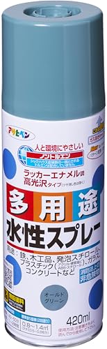 オールドグリーン/420ml/-・Color:オールドグリーンSize:420ml・パッケージ個数:1・タレにくく、きれいに仕上がります。・油性塗料や、発泡スチロールに塗っても下地を侵さず、いろいろな素材に使用できます。・乾燥前には水ぶきで...