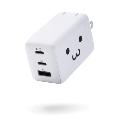 1)C×2、A×1ポートしろちゃん/-/EC-AC10367WF・Color:しろちゃんStyle:1)C×2、A×1ポートPatternName:1)充電器単体・パッケージ個数:1・3つの出力ポートを搭載。用途に合わせて接続先を使い分けら...