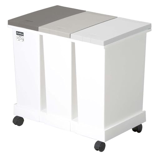 ワンタッチ キャスター付ブラウン ベージュ ホワイトグレー/20L 3個セット/-・Color:ブラウン ベージュ ホワイトグレーSize:20L 3個セットStyle:ワンタッチ キャスター付・パッケージ個数:1・サイズ:幅55.5×奥行...