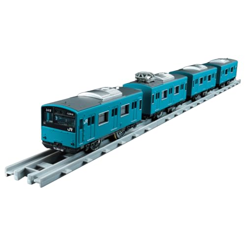 (C) TOMY JR西日本商品化許諾済・単3形乾電池1本使用(電池は別売です。) ※誤飲防止のため、電池ケース蓋に｢ネジ止め式｣を採用しています。商品紹介 タカラトミー プラレール リアルクラス 201系通勤電車 (JR西日本・スカイブル...