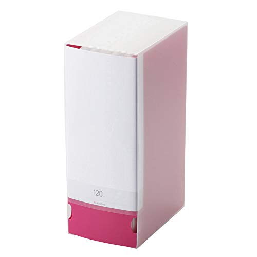 標準的なピンク/120枚収納/CCD-FB120PN・Size:120枚収納Color:ピンクPatternName:単品・パッケージ個数:1・コンパクトにたっぷり収納。・対象メディア:Blu-ray/DVD/CD・収納数:120枚・付属品...