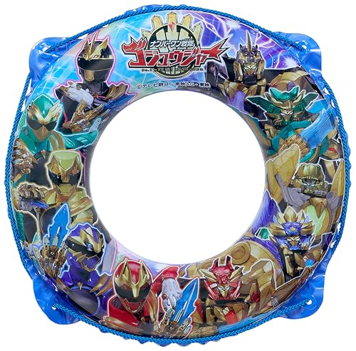 ブルー/小/AED-55A・パッケージ個数:1・対象年齢：3歳以上・サイズ：55cm・ロープ付き・かんたん空気栓装着商品・対象年齢3歳〜6歳くらいのお子様に最適！。膨らんだ状態のウキワの内周は約80〜85cmです。大人気「ナンバーワン戦隊ゴ...