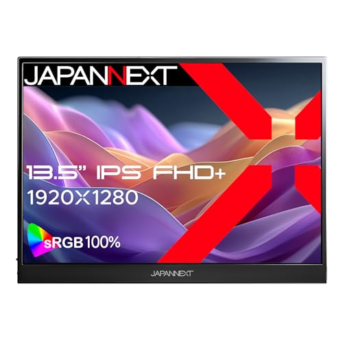 ブラック/13.5インチ/JN-MD-IPS135FP・パッケージ個数:1・13.5インチのIPSパネルを搭載し、フルHD＋(1920x1280)解像度に対応したモバイルモニターです。上下左右178度に対応した高画質IPSパネルを搭載し、コ...
