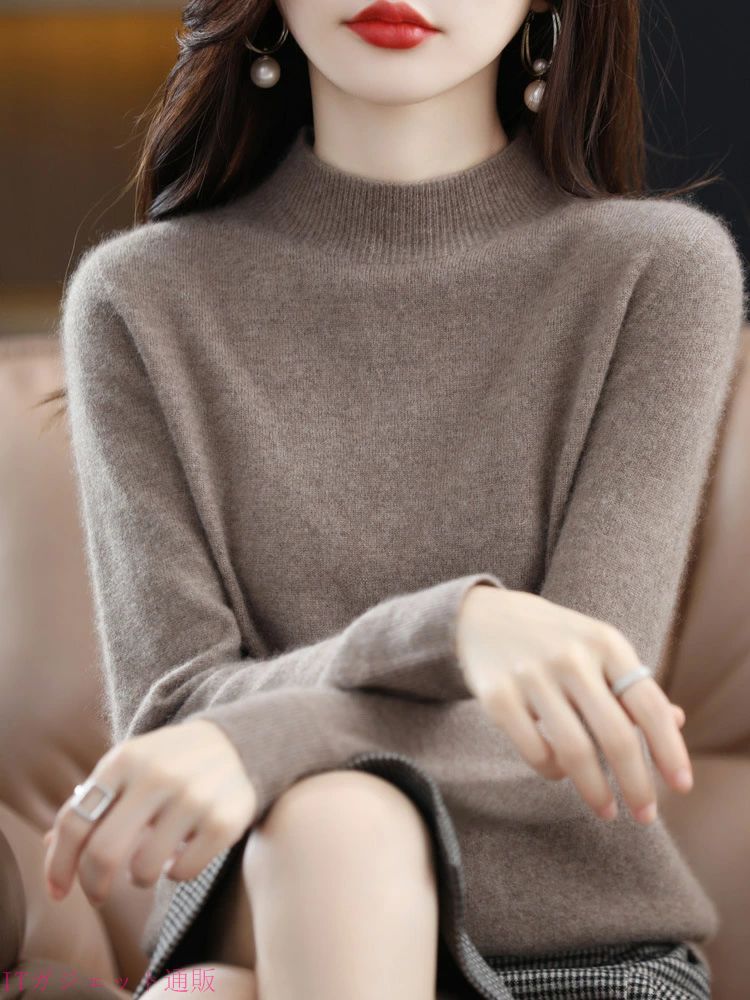 この商品について 【大人気のニットシリーズ】春秋冬には欠かせないハイネック長袖リブニットトップスが登場しました！首もとは主張すぎず、すっきり着れて顔周りを小顔に見せてくれます。着用すると着痩せ効果も実現されます。リブ素材がボディのやさしくフ...