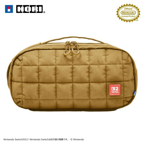 Nintendo Switch 2 本体と小物類をまとめて収納できるふんわり軽やかデザインのポーチです。 任天堂製品との適合性が確認された、正式ライセンス商品です。 収納できるもの ・Nintendo Switch 2 本体 / Ninte...