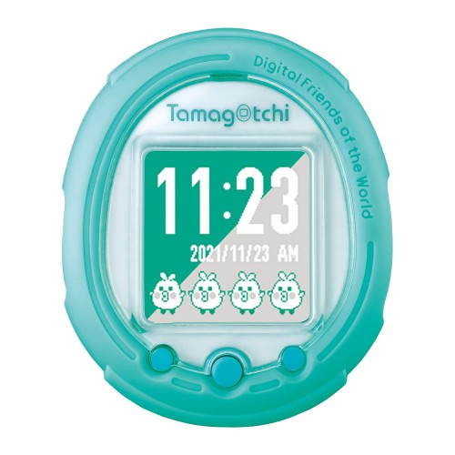 (C)BANDAI シリーズ初のウェアラブル型たまごっち「Tamagotchi Smart」シリーズから「Tamagotchi Smart Mintblue」が登場! ※バンダイでは液晶画面用の保護シートは販売しておりません。br※遊び内容...