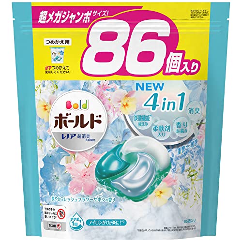 誕生*ジェルボール4D 洗濯洗剤 強洗浄でハジける洗浄力 柔軟剤なしでも、このやわらかさ 上品な香り つづく消臭